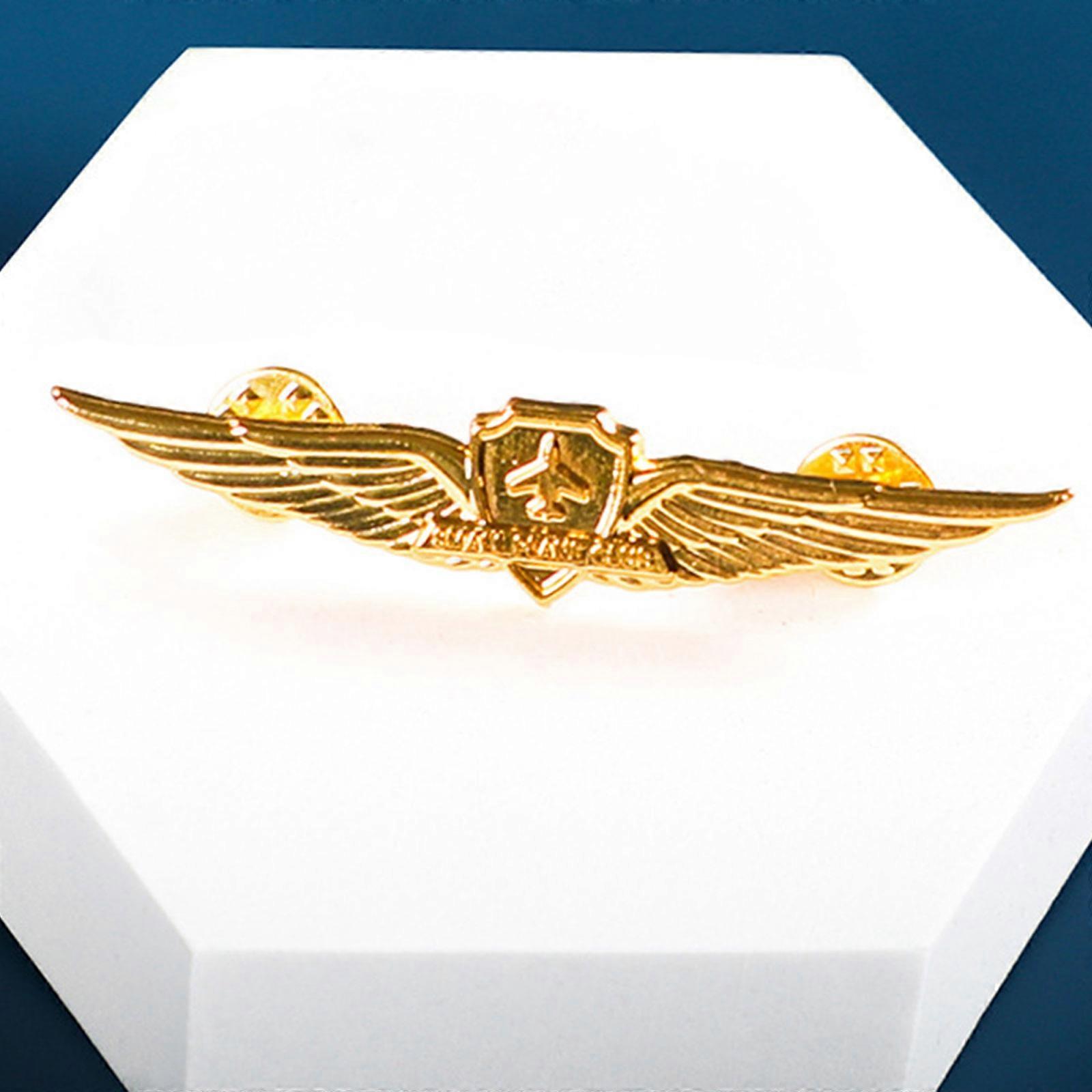 Pilot Pin Pilot Badge Flight Attendant Pin Airman Uniform Shirt Lapel ...