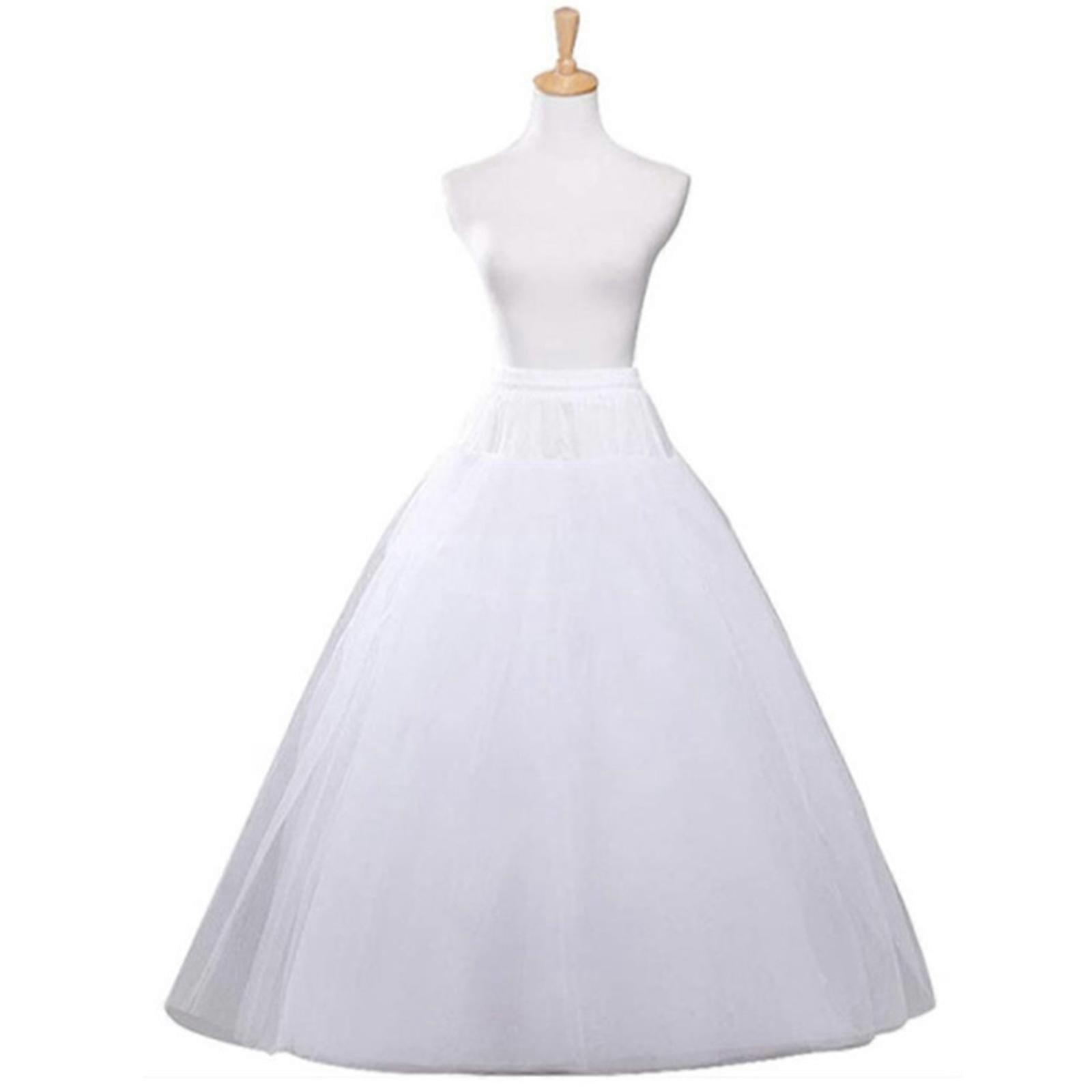 A-line Hoopless Bridal Gown Petticoat Crinoline Underskirt Slips for ...
