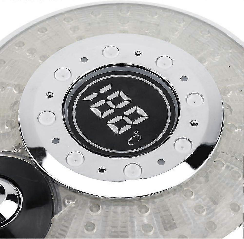 3-colour LED hand-held shower head Temperature control Hand-held shower ...