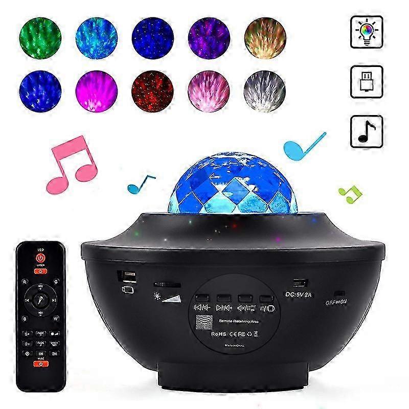 Led Projector Starry Sky Lamp With Remote Control, Children'S Night ...