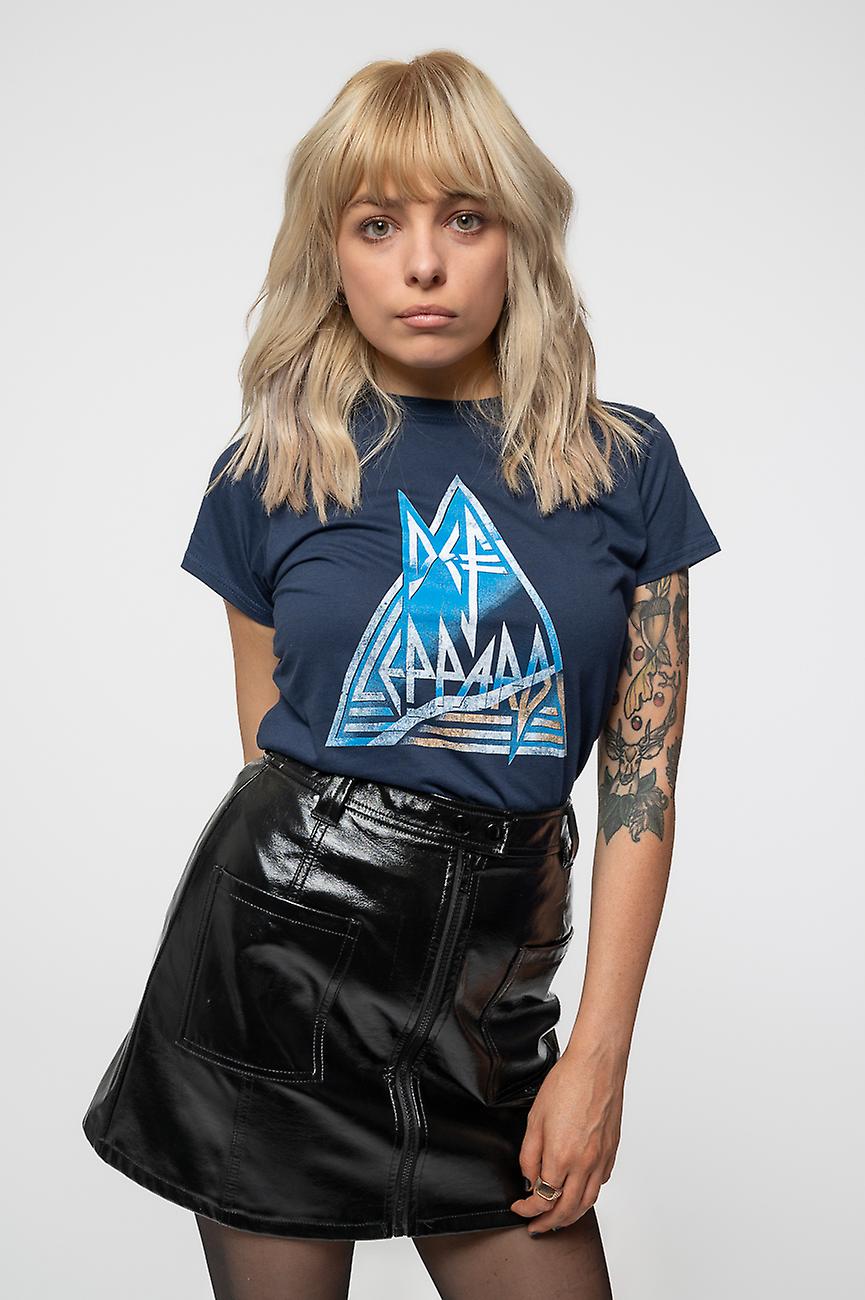 Def Leppard Triangle Logo Skinny Fit T-Shirt | Fruugo DE