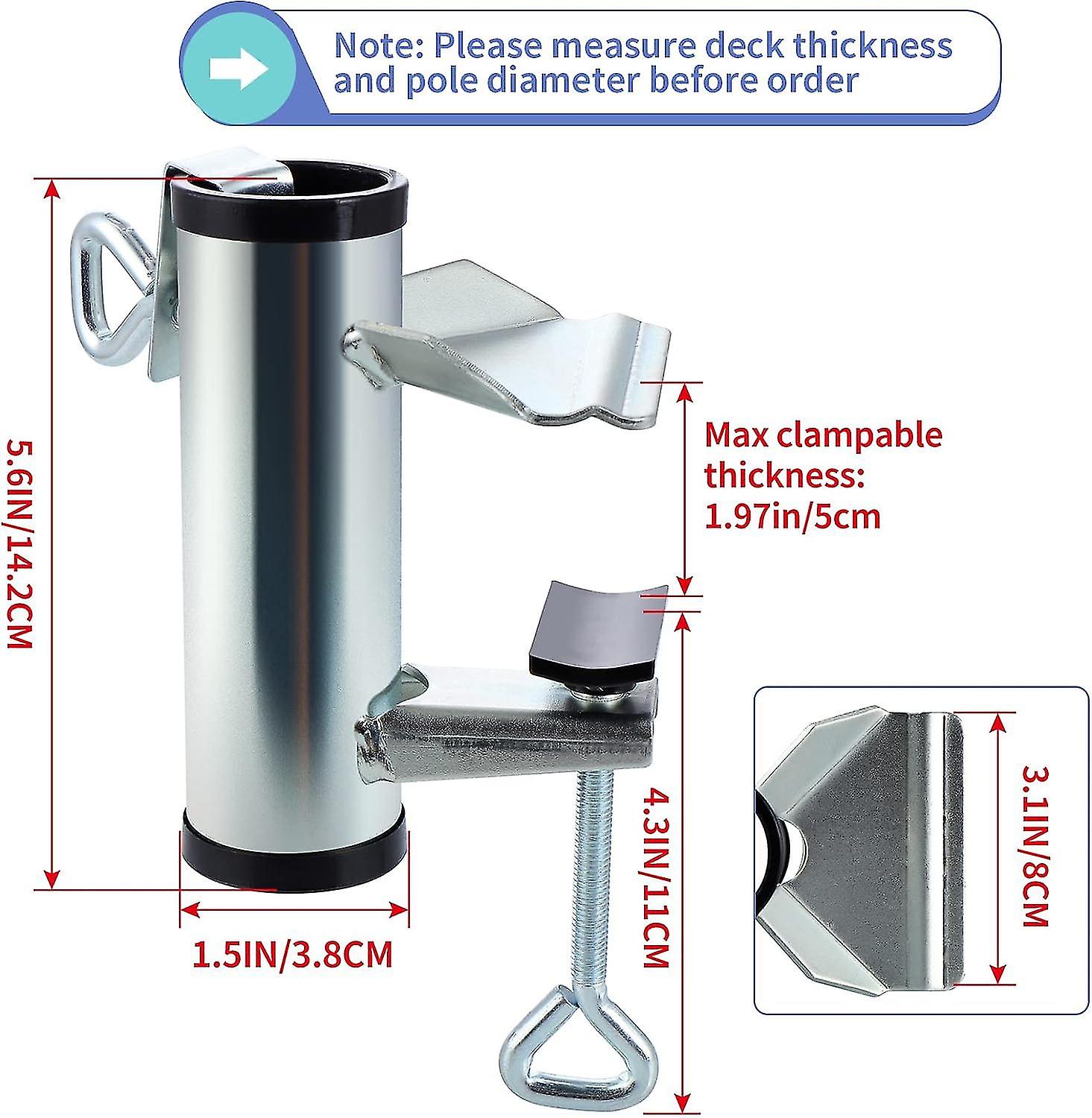Sombrillas Para Patio MOLIGOU Deck Umbrella Clamp, Parasol Holder Clip ...