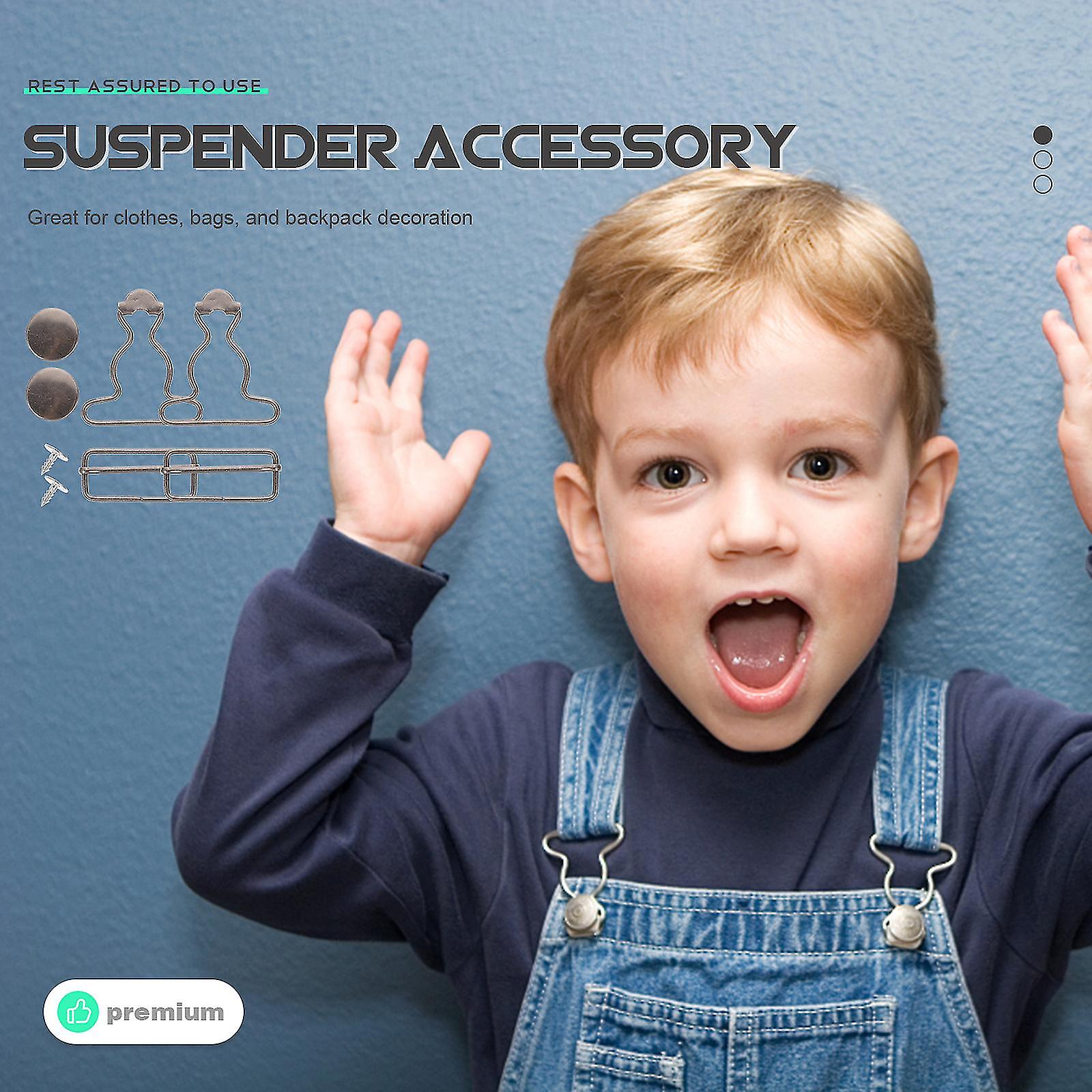 1 Set Of Overall Clips Replacement Diy Overalls Dungaree Belt Fasteners ...