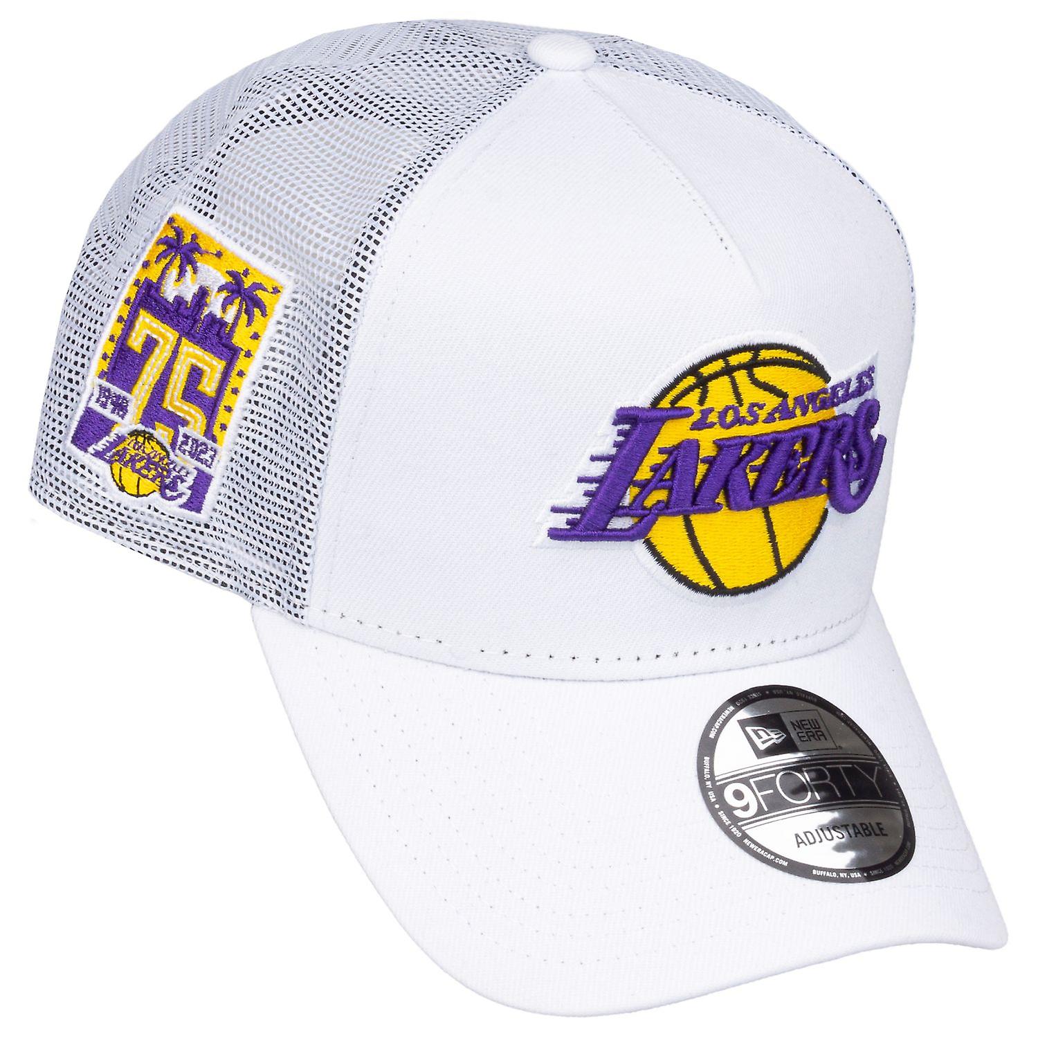 New Era A-Frame Trucker Cap - 75TH Los Angeles Lakers white | Fruugo UK