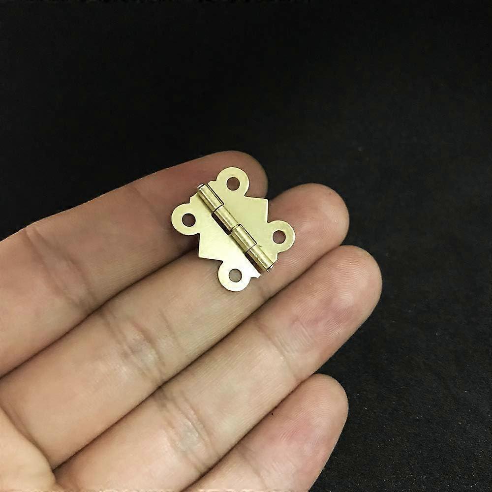 Furniture hinge,50 pieces Mini Butterfly Hinges Retro Brass Hinges with ...