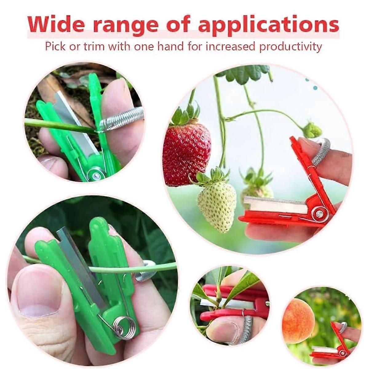 10PCS Gardening Picker, Garden Finger Fruit Picker, Garden Orchard Hand ...