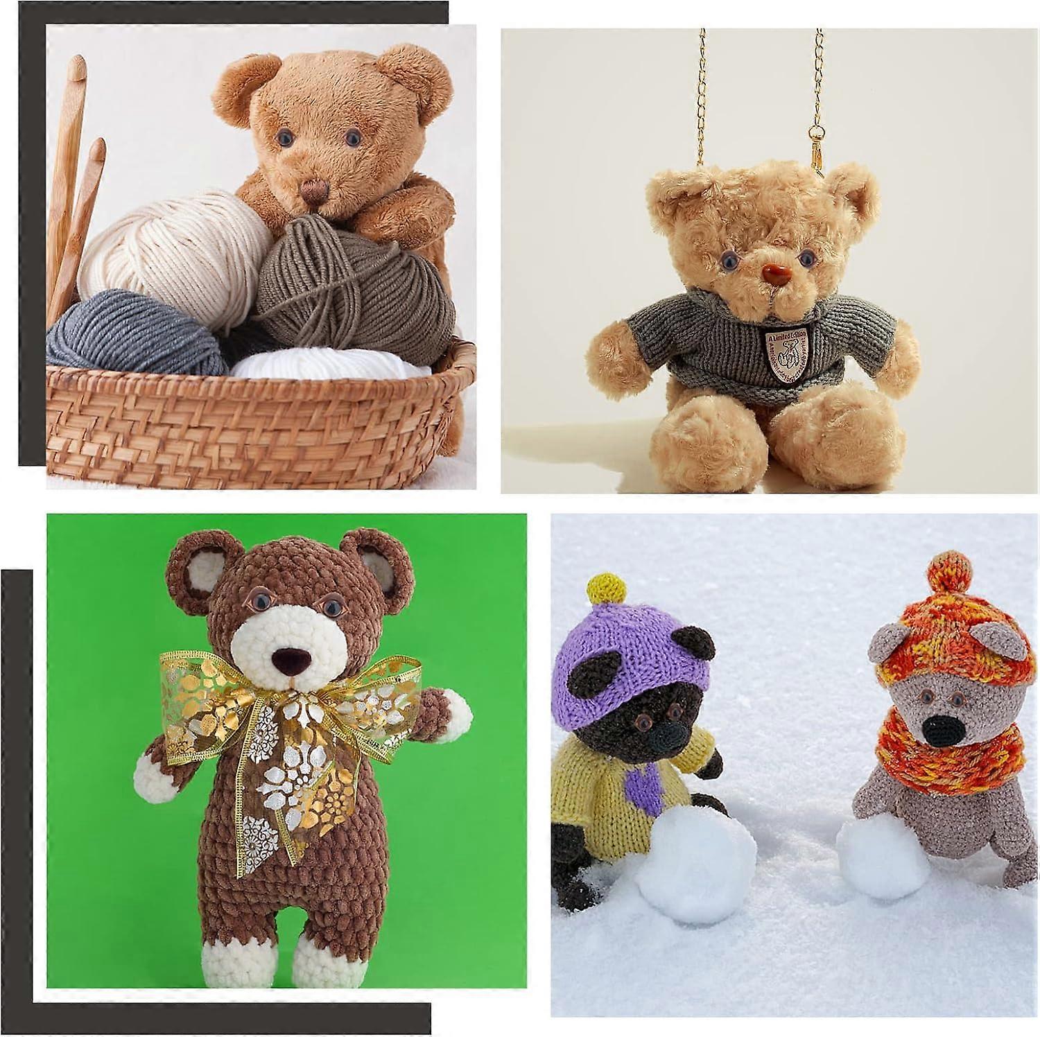 Vivid Crafts Eyes Felt Safety Eyes with Eyelid Washers Stuffed Crochet Eyes for Amigurumi Plush ...