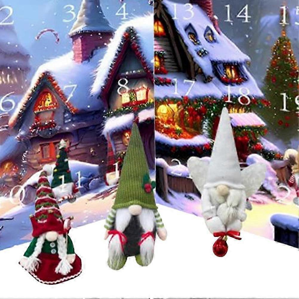 2024 Christmas Advent Calendar 24pcs Plush Gnome Dolls, Countdown ...