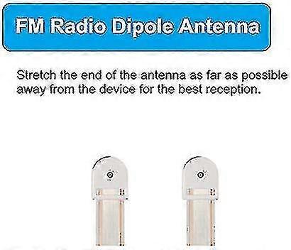 300 Ohm Fm Antenna T Shape Dipole Radio Ant With Spade Terminal ...
