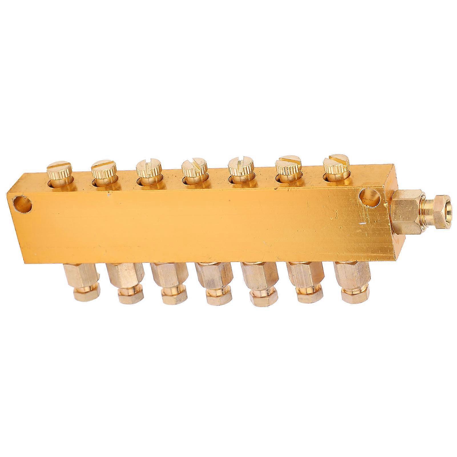 Oil Distributor Adjustable Brass Lube Piston Separator Divider Valve ...