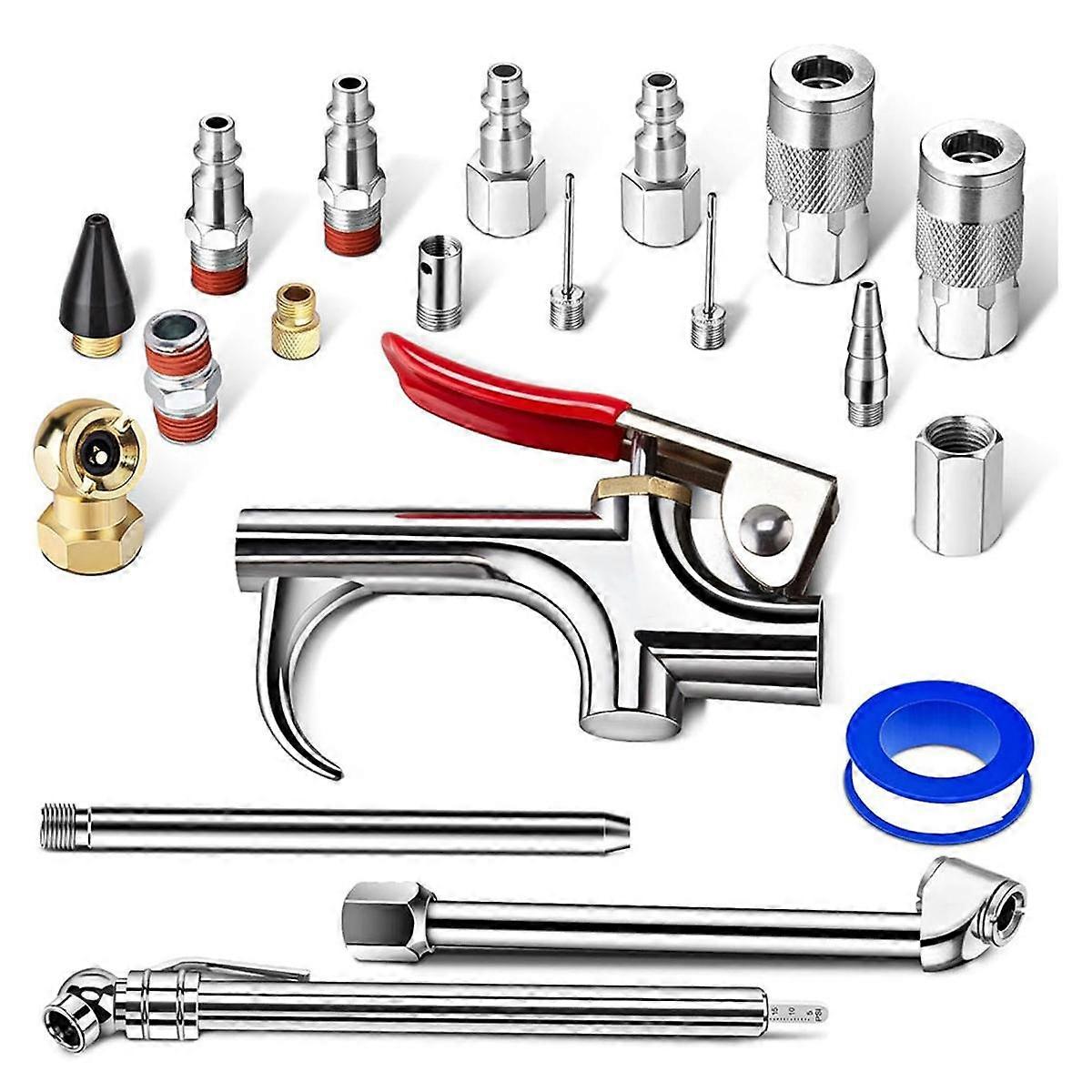 20 Piece Air Tool Kit, Air Compressor Kit,Air Tools with 1/4 Inch NPT ...