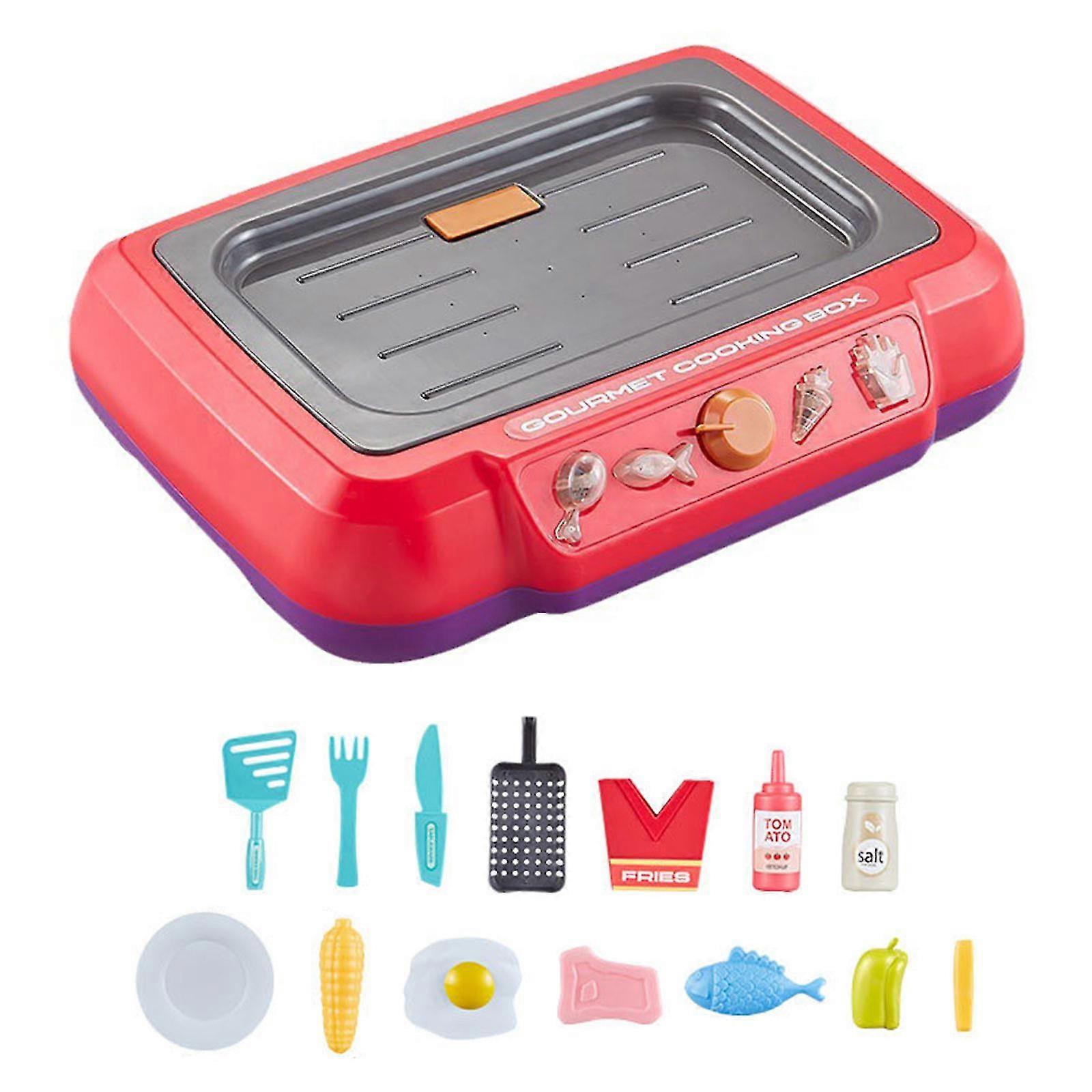 Gourmet Cooking Box Toy With Color Changing Play Food Kitchen Cooking ...