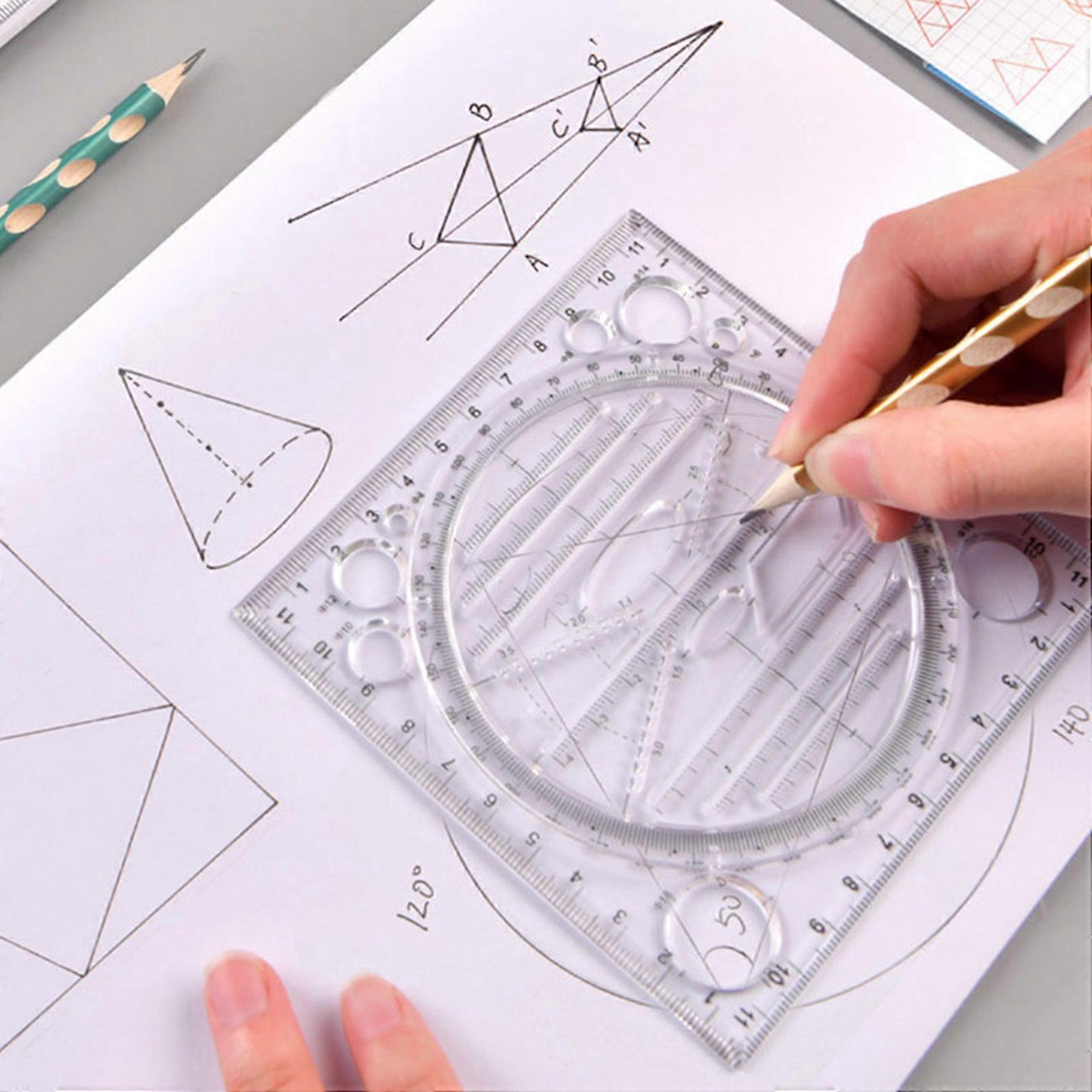 Multifunctional Circle Drawing Template, Geometric Drawing Tool ...