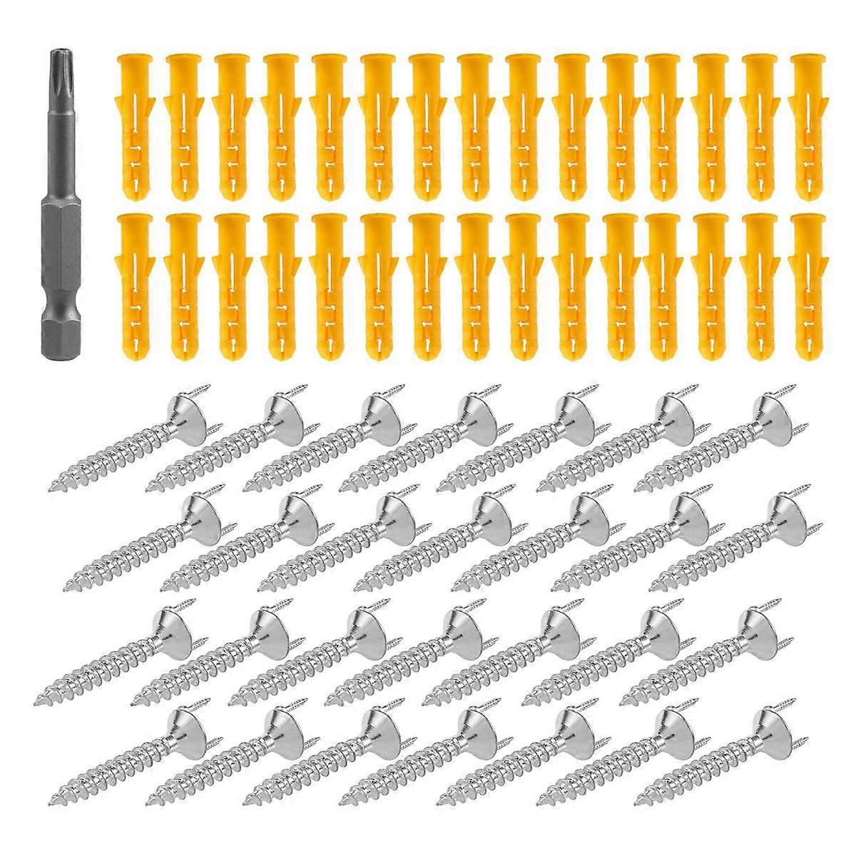 50PCS Seamless Nails Double-Headed Screw Solid Wood Baseboard Seamless ...