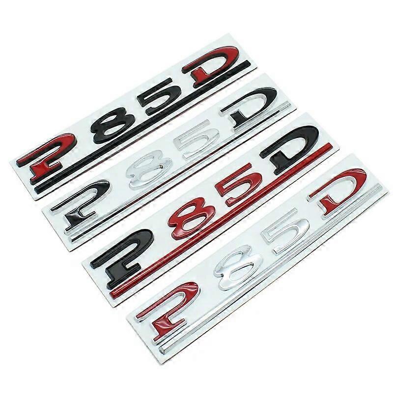 Tesla P75D P80D P90D P100D Logo Metal Badge Sticker Decal Car Body ...