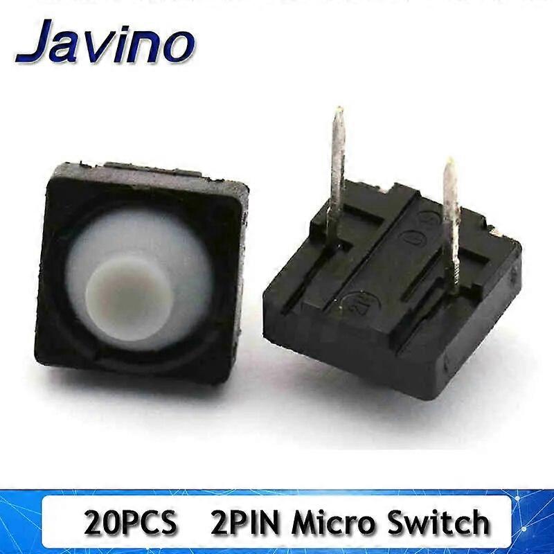 20pcs/lot 8x8x5MM 4PIN/2PIN Conductive Silicone Soundless Tactile Tact ...