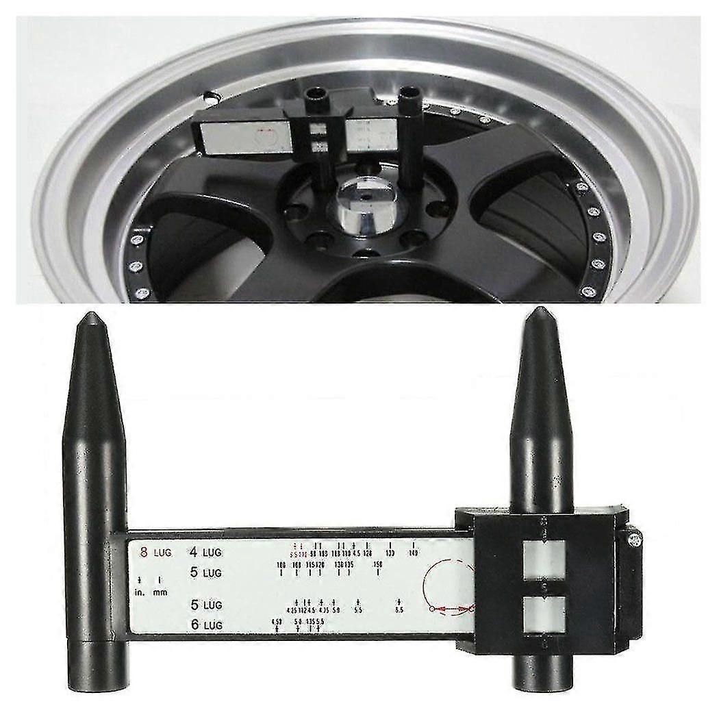 Pcd Gauge Ruler Rim Car Wheel Bolt Pattern Measuring Gauge Tool Hole 4 ...