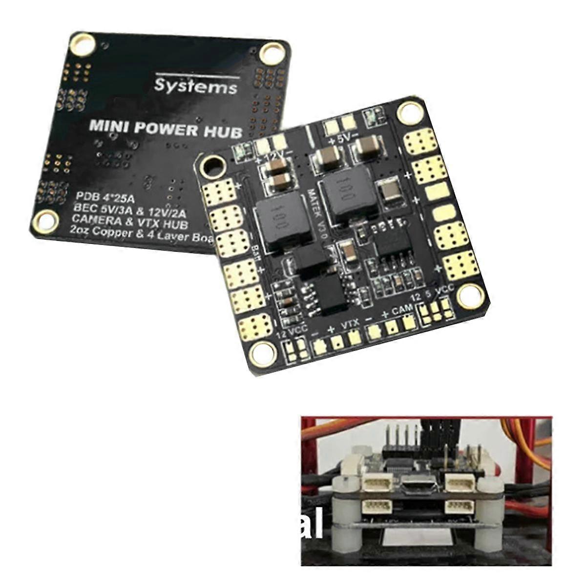 For Mini Power Hub Power Distribution Board PDB with BEC 5V 12V for FPV ...