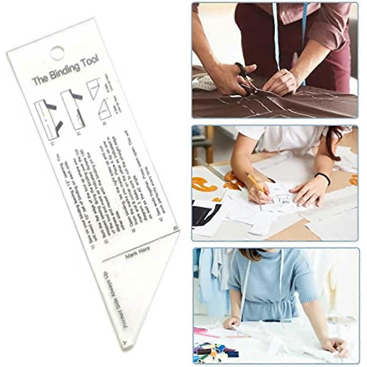 LOVIVER Plastic Binding Tool Fabric Quit Binding Tool Sewing Tools Hand ...