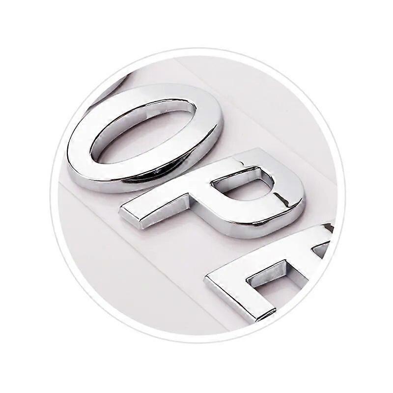 3D ABS Black Chrome Car Letters Rear Trunk Logo Mini Cooper S Emblem ...