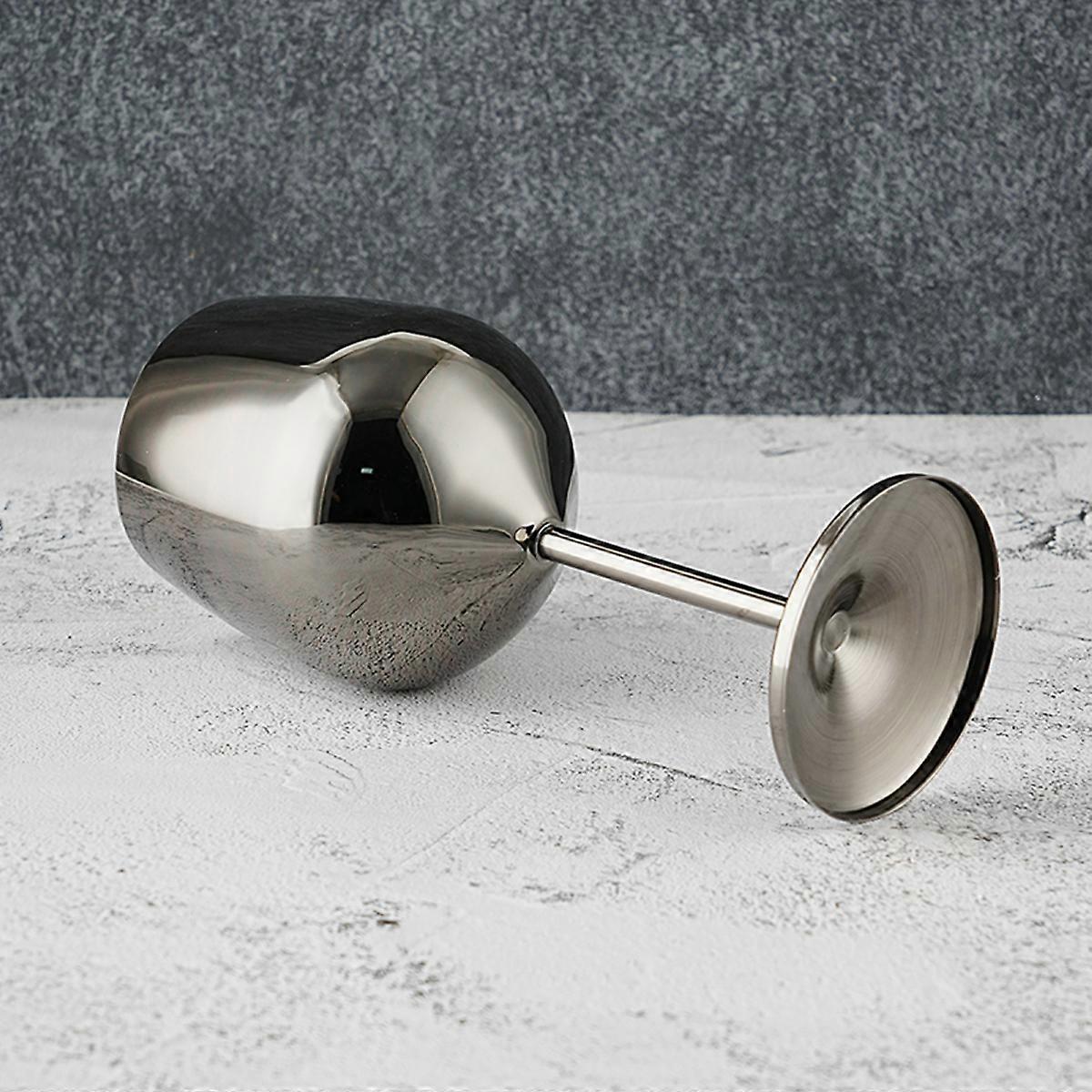 Stainless Steel Wine Glasses (500ml) Unbreakable Metal Wine Glasses ...