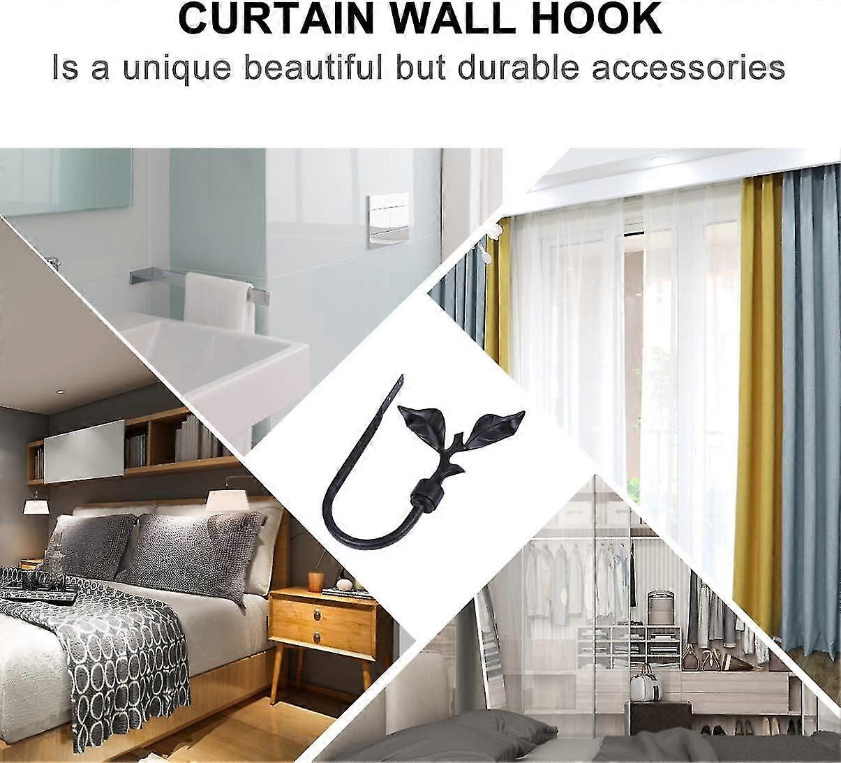 1pcs Leaf Shaped Curtain Holdbacks Curtain Tieback Curtain Tie Belts ...