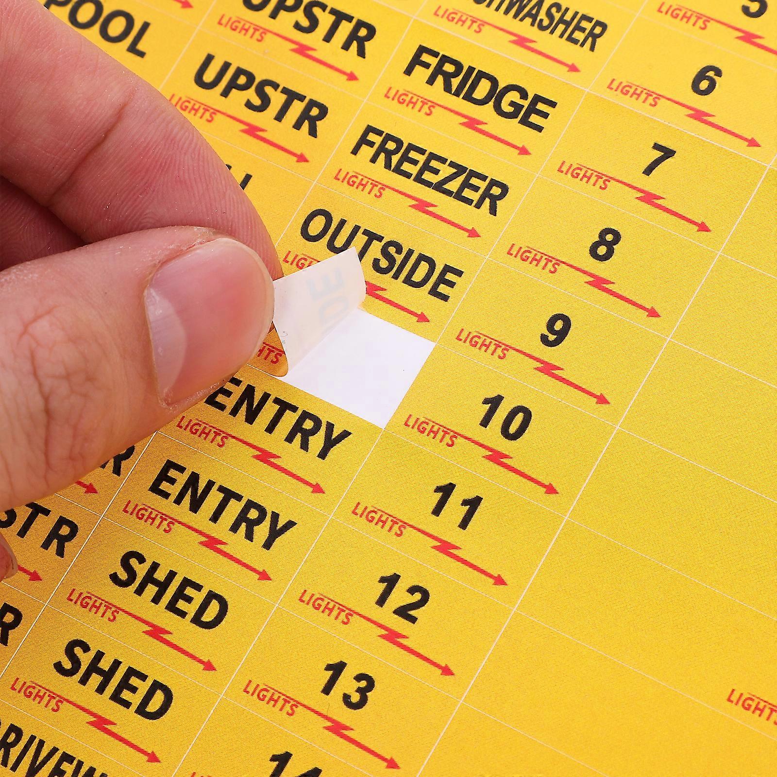 10 Sheets Electrical Panel Label Electrical Panel Labels Breaker Panel ...