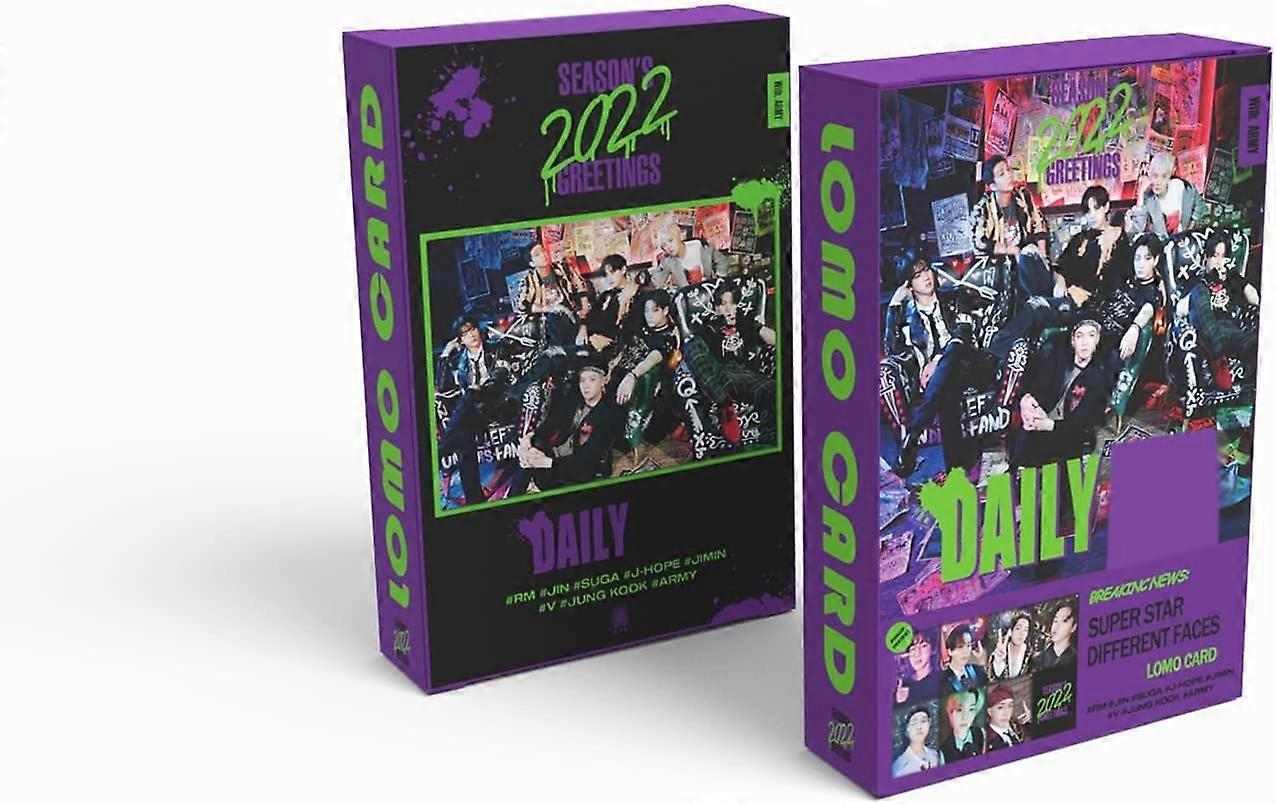 55 PCS Bangtan Boys 2022 Season's Greetings Photocards Kpop Mechandise ...