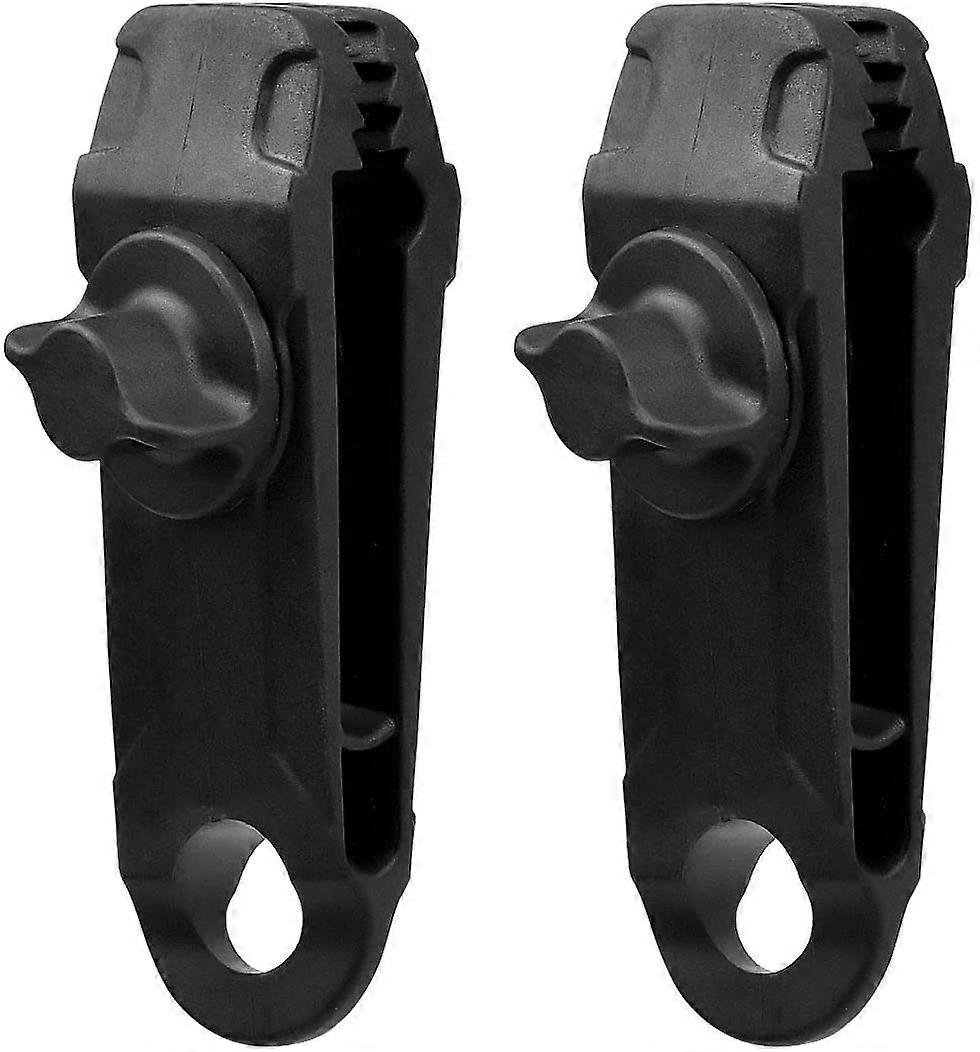 Tent Clips, 6 Pieces Plastic Tent Clips Black Adjustable Tarp Clip Tent ...