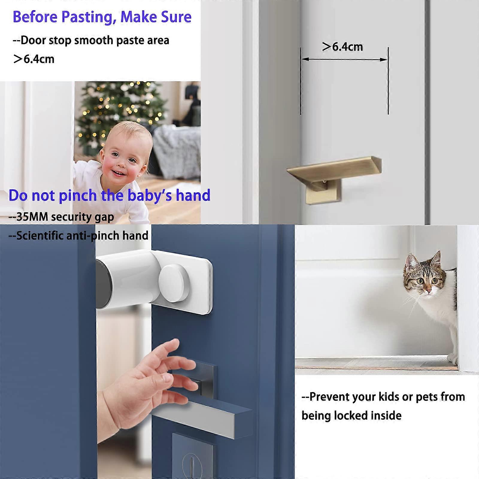 Anti-Pinch Protection for Doors and Windows, 6 Pcs Door Stoppers for ...
