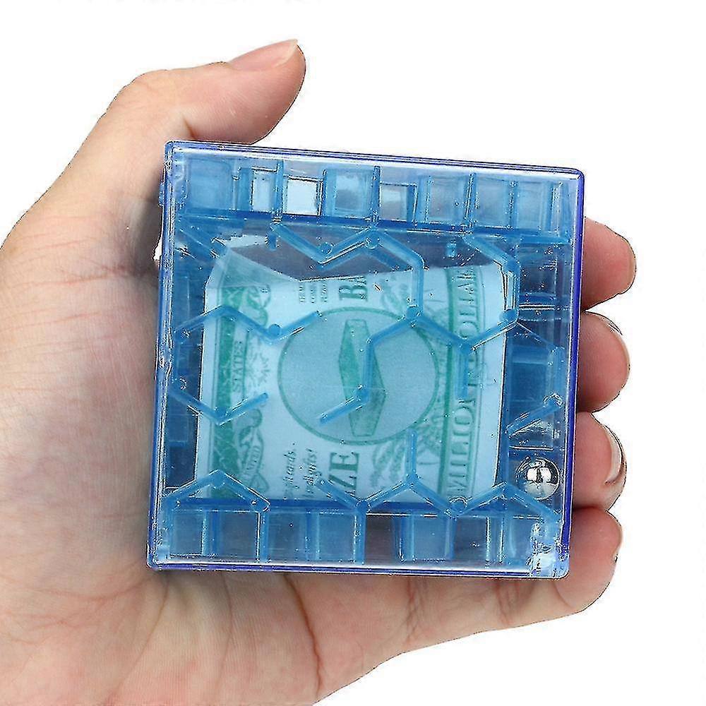 3d Cube Puzzle Money Maze Bank Saving Coin Collection Case Box Fun ...