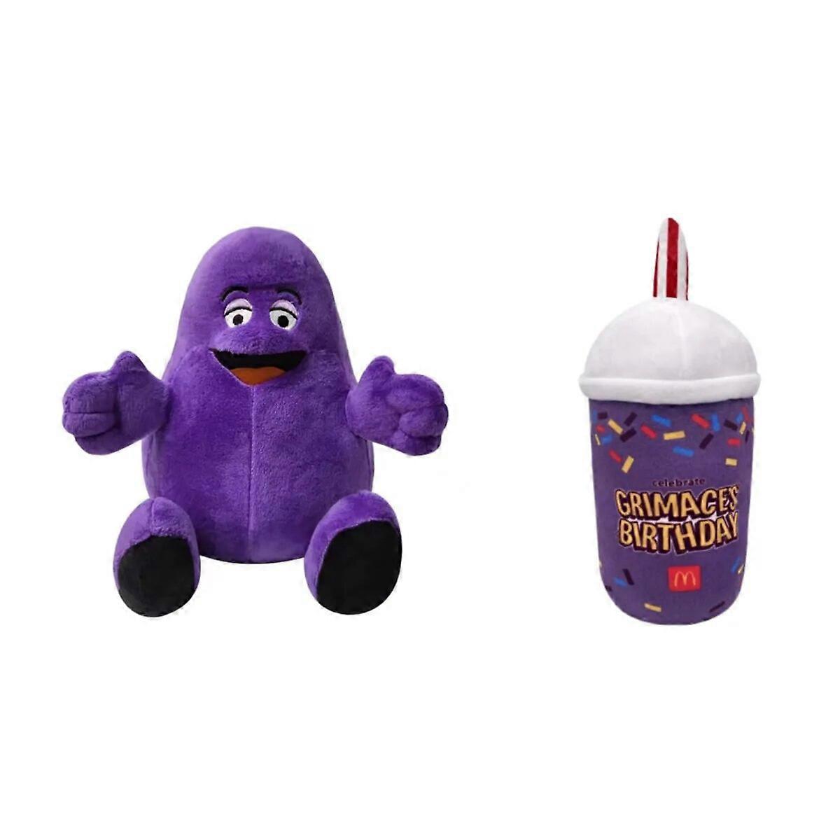 1-2pcs Grimace Birthday Grimace Plush Toy Grimace Shake Plush Color ...