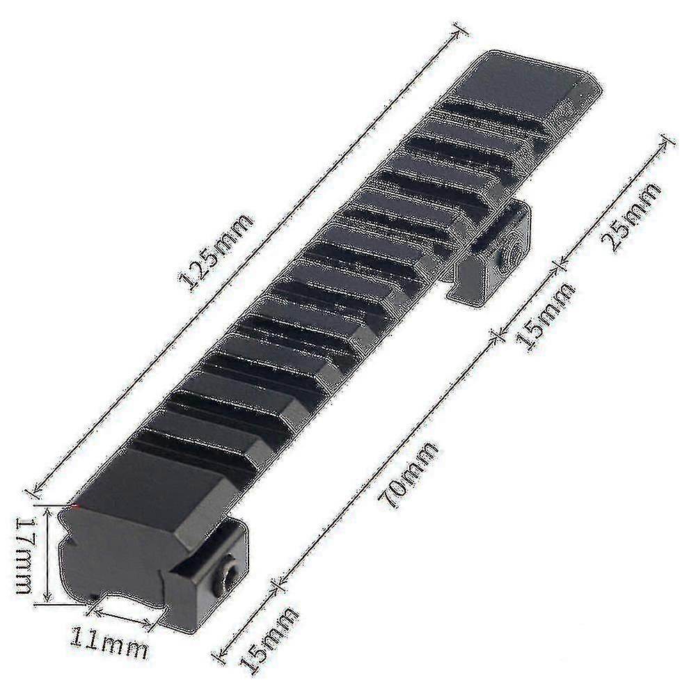 (11mm Base Rail, 20mm Top Rail) Base Mount 11mm To 20mm Dovetail Picatinny W/ Rail,hww | Fruugo UK