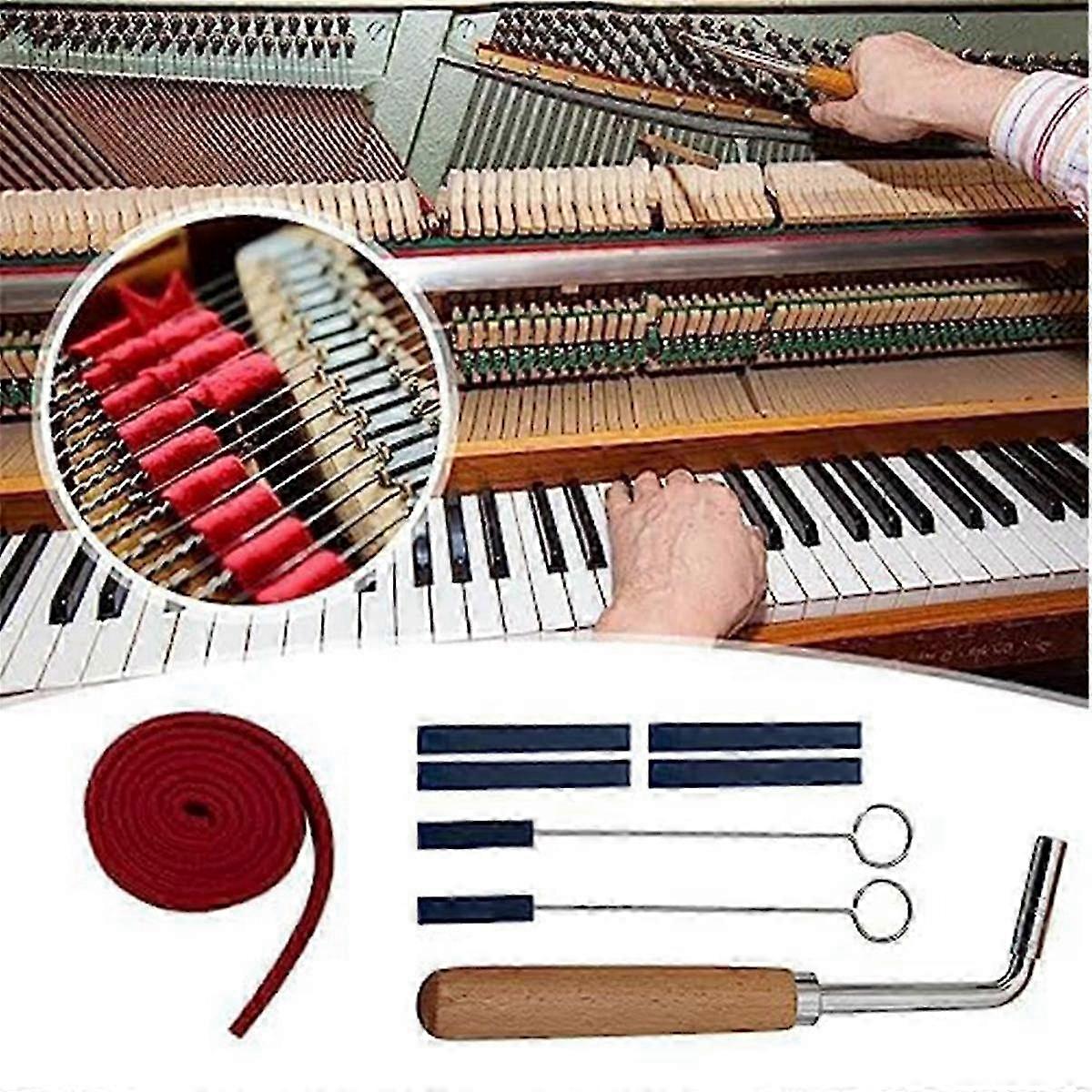 Professional Piano Tuning Kit, Piano Tuner Hammer Mute , Piano Tuning Lever ToolsP20211224708 ...