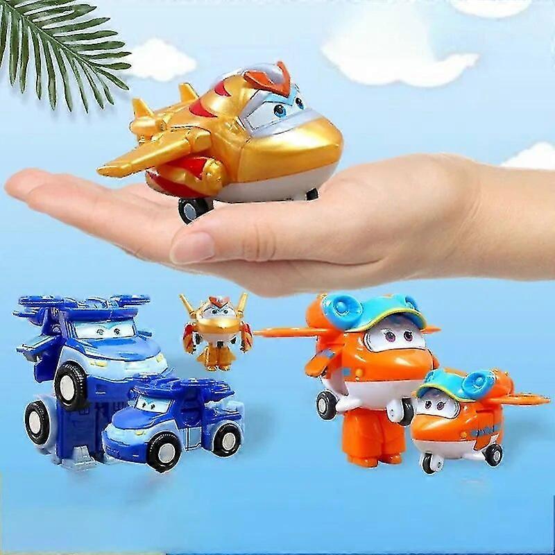 Super Wings Action Figures 2" Mini Transforming Deformation Airplane ...