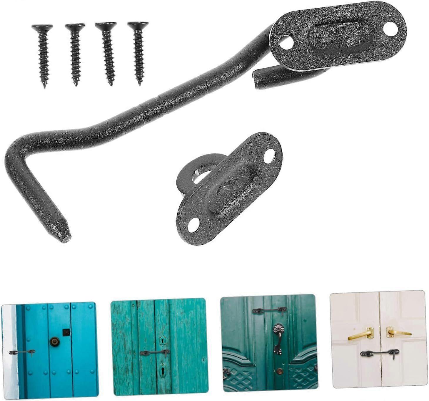 4 Sets Stainless Steel Windproof Hook Window Hook Lock Window Latch ...