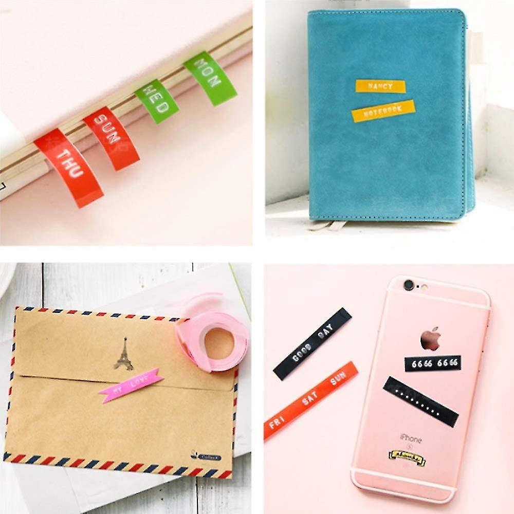 Mini Label Printer, Label Embossing Device With 2 Adhesive Rolls ...