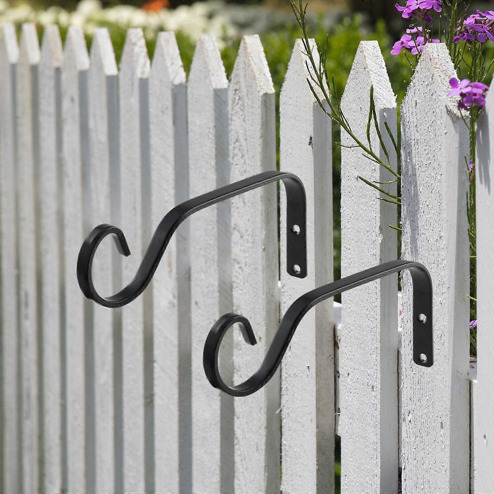 2x Hanging Plant Brackets Hook Plant Hangers Hanging Basket Brackets Plant Wall Hooks for Indoor ...