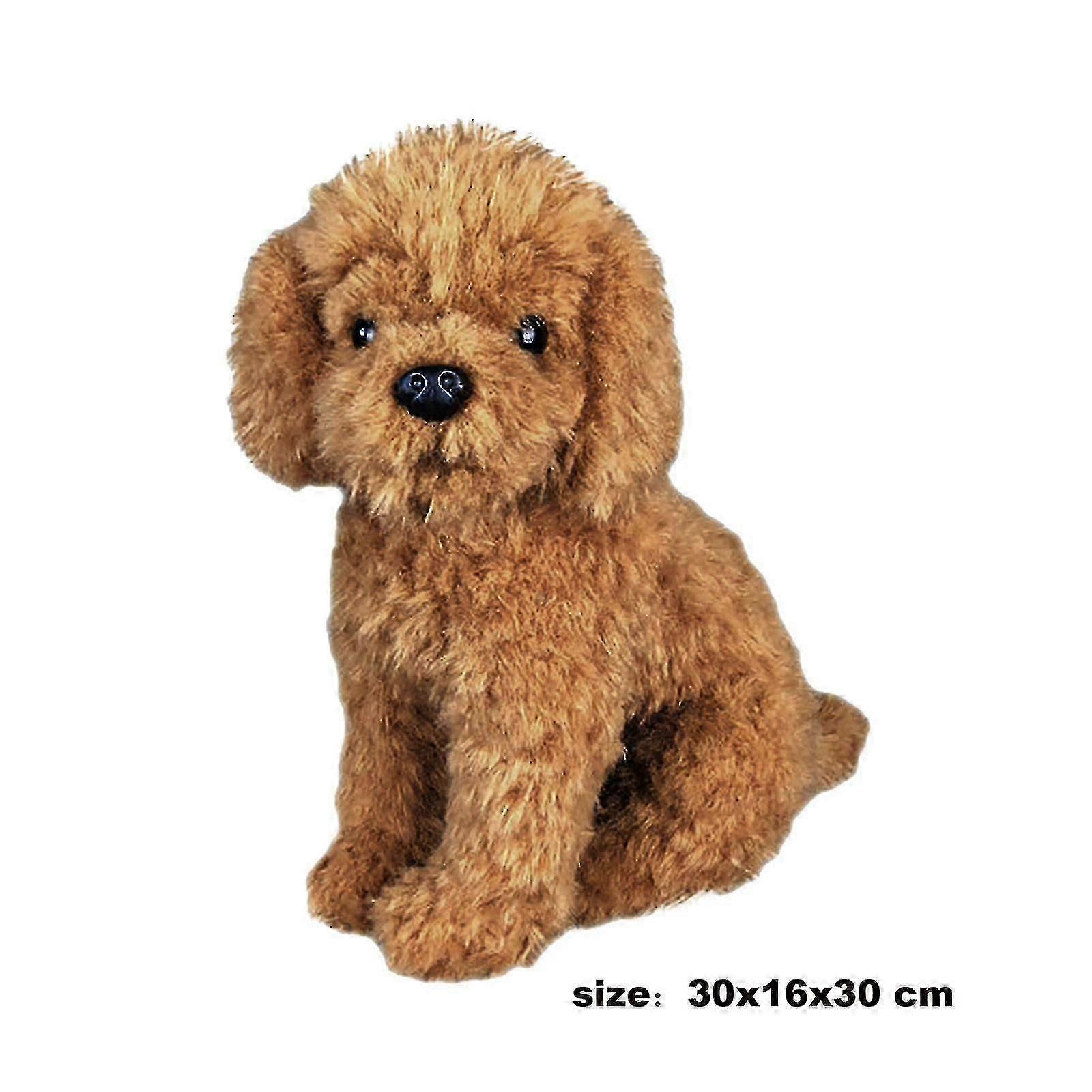 Realistic Plush Toy Dog Labradoodle Dog Plush Stuffed Animal For Kids ...