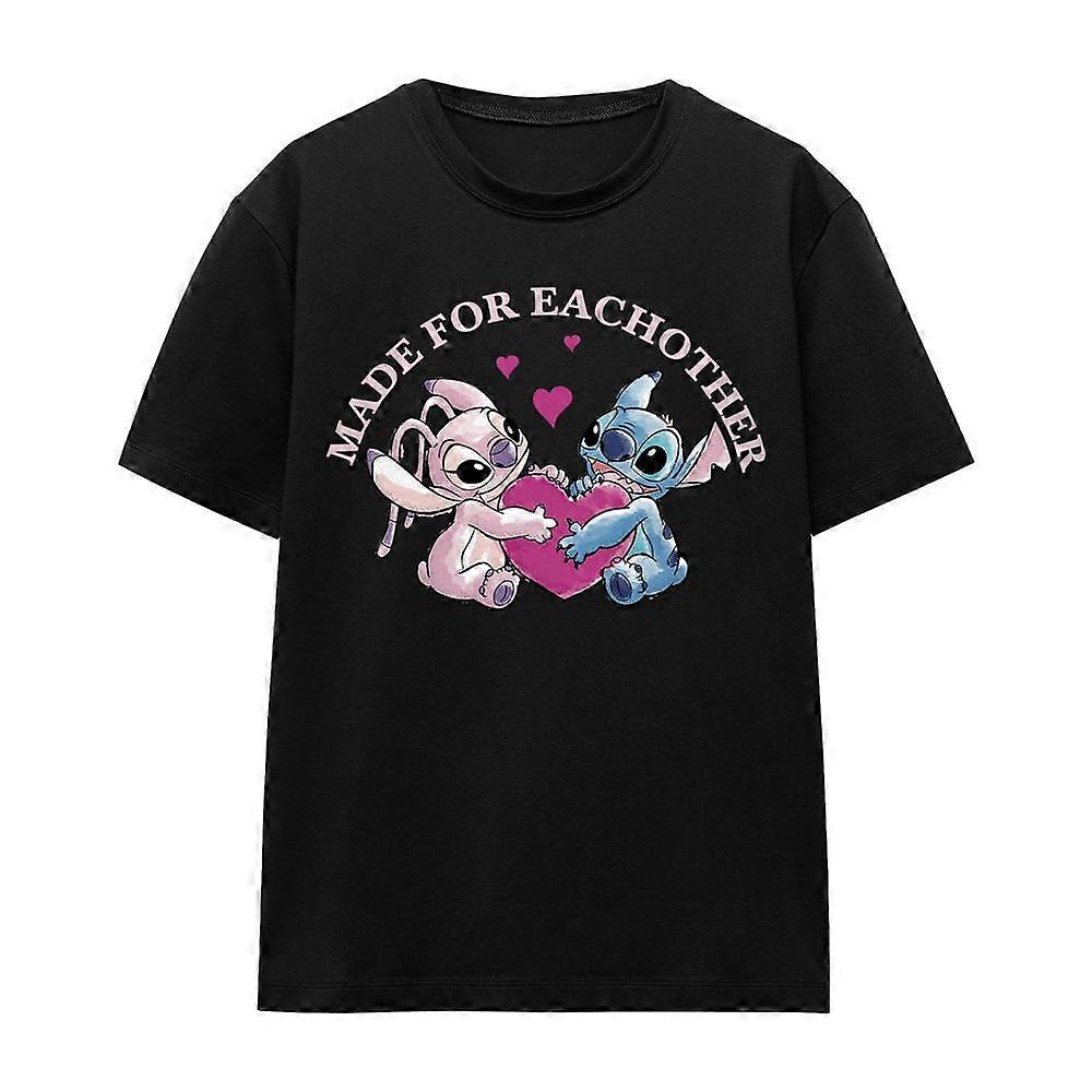 Lilo & Stitch Unisex Adult Made For Each Other T-Shirt | Fruugo AU