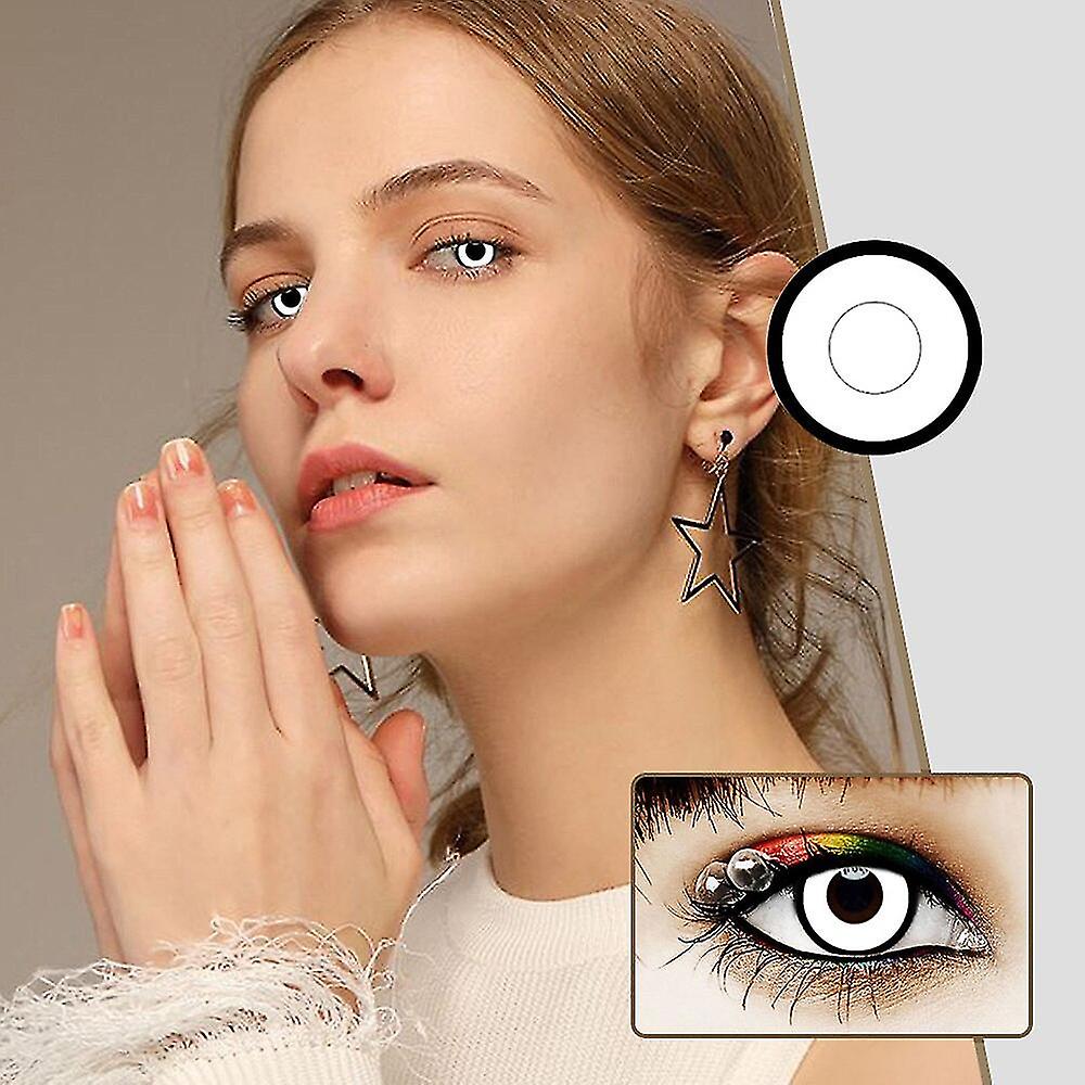 Contact Lenses Crazy Anime Cosplay Colored Contacts Lens Ghost Zombie ...