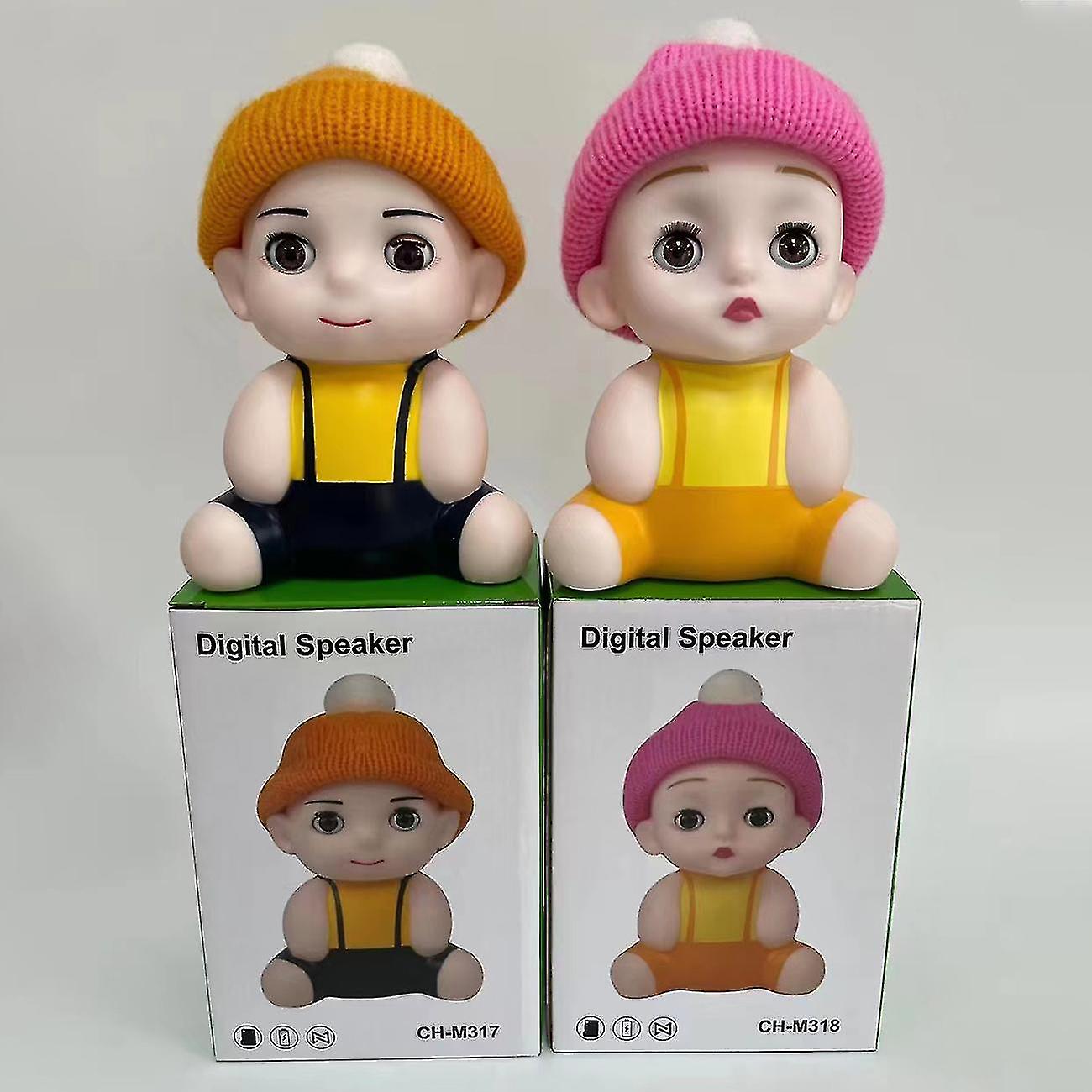 Cartoon Doll Supports Usb Fm Tf Aux Bt 5.0 Wireless Portable Speaker ...