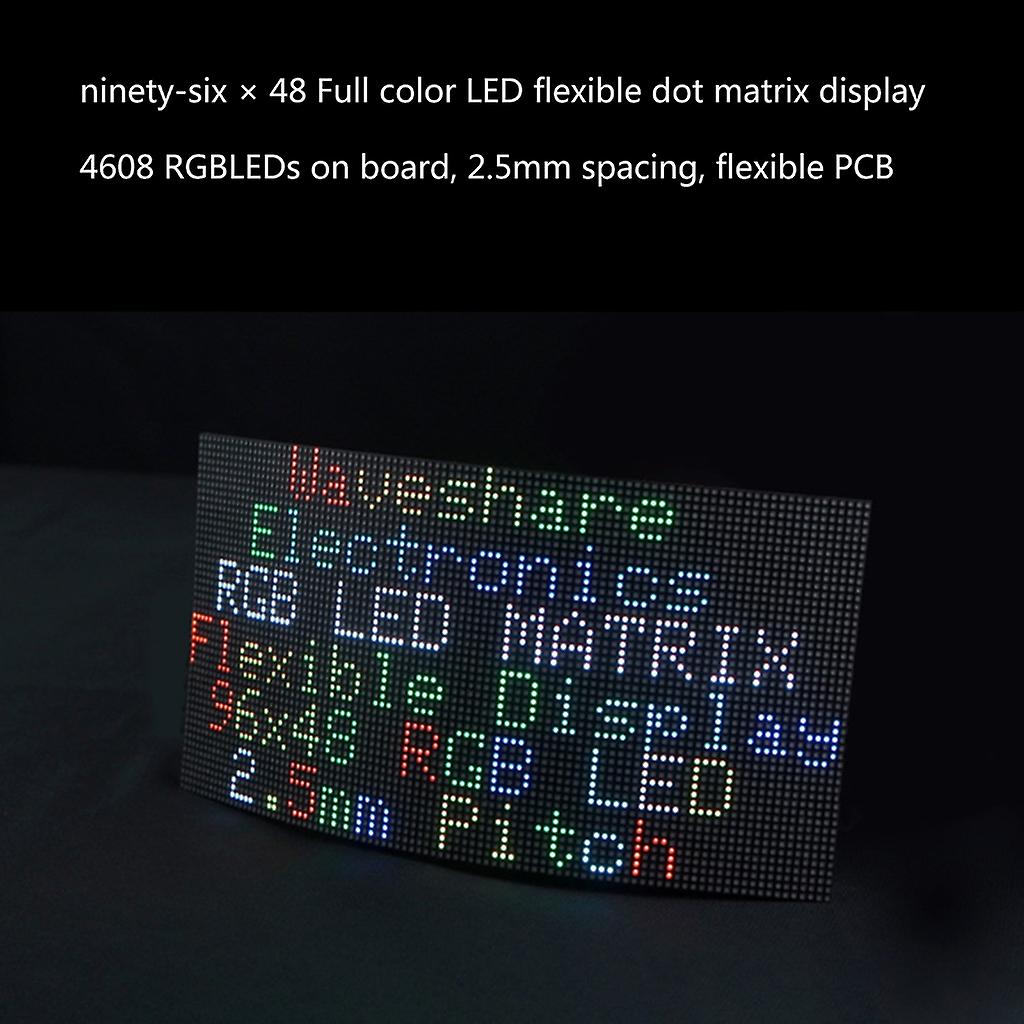 96x48 RGB Flexible LED Panel Matrix Programmable Addressable NeoPixel ...