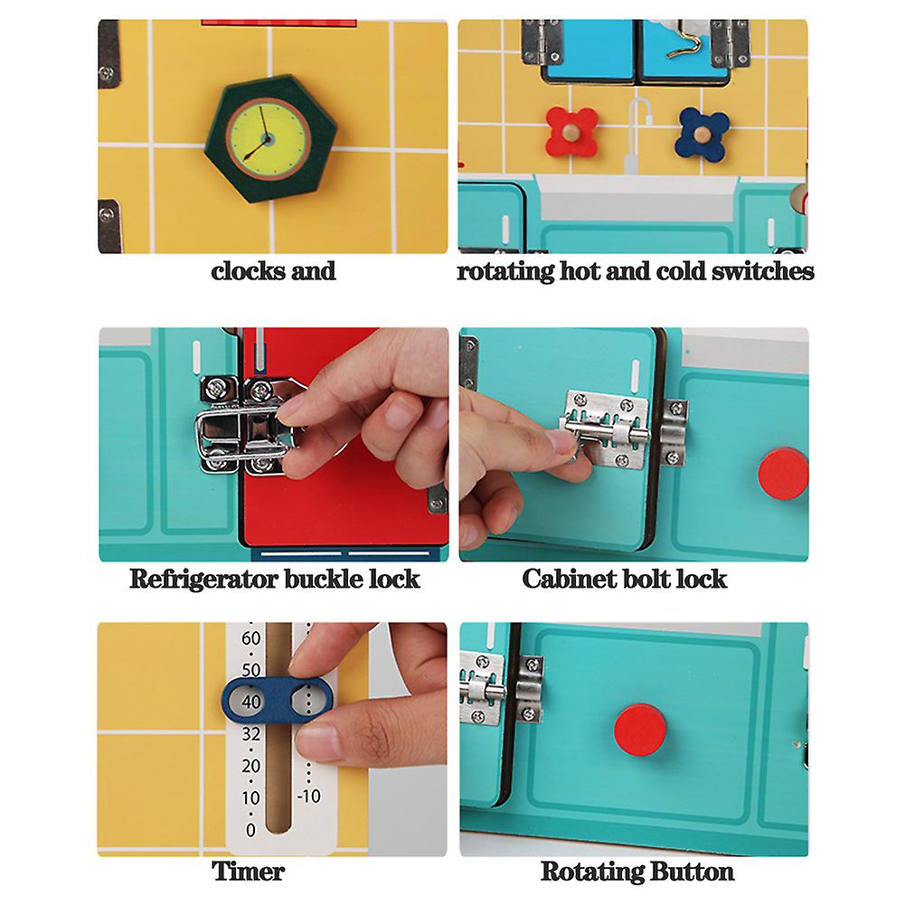 Simulation Unlocking Gear Board with Bracket Protable Travel Activity ...