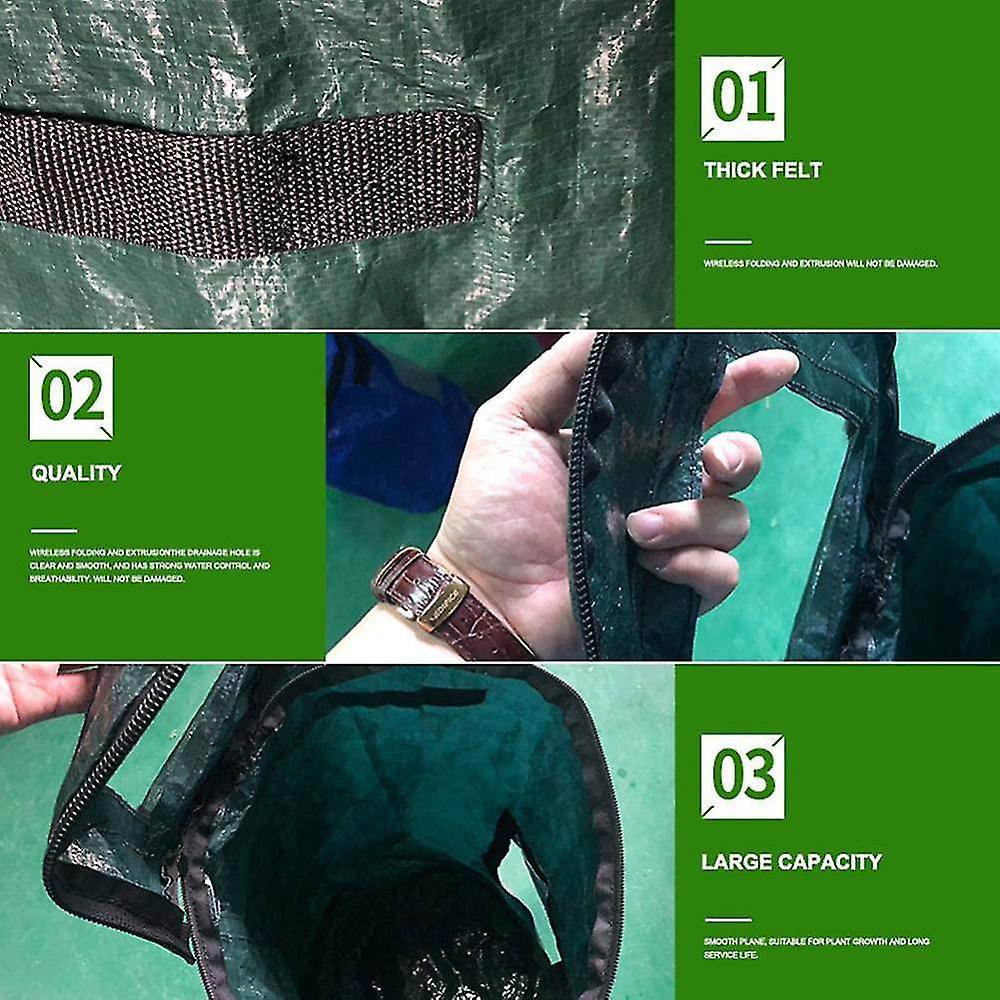 Collapsible Compost Bin,yard Waste Bag, Reusable Heavy Duty Garden Leaf ...