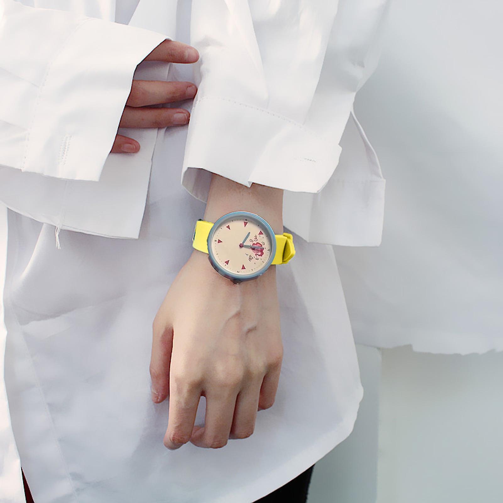 Cartoon Kids Quartz Watch Comfortable Silicone Band Secure Fit Clear ...