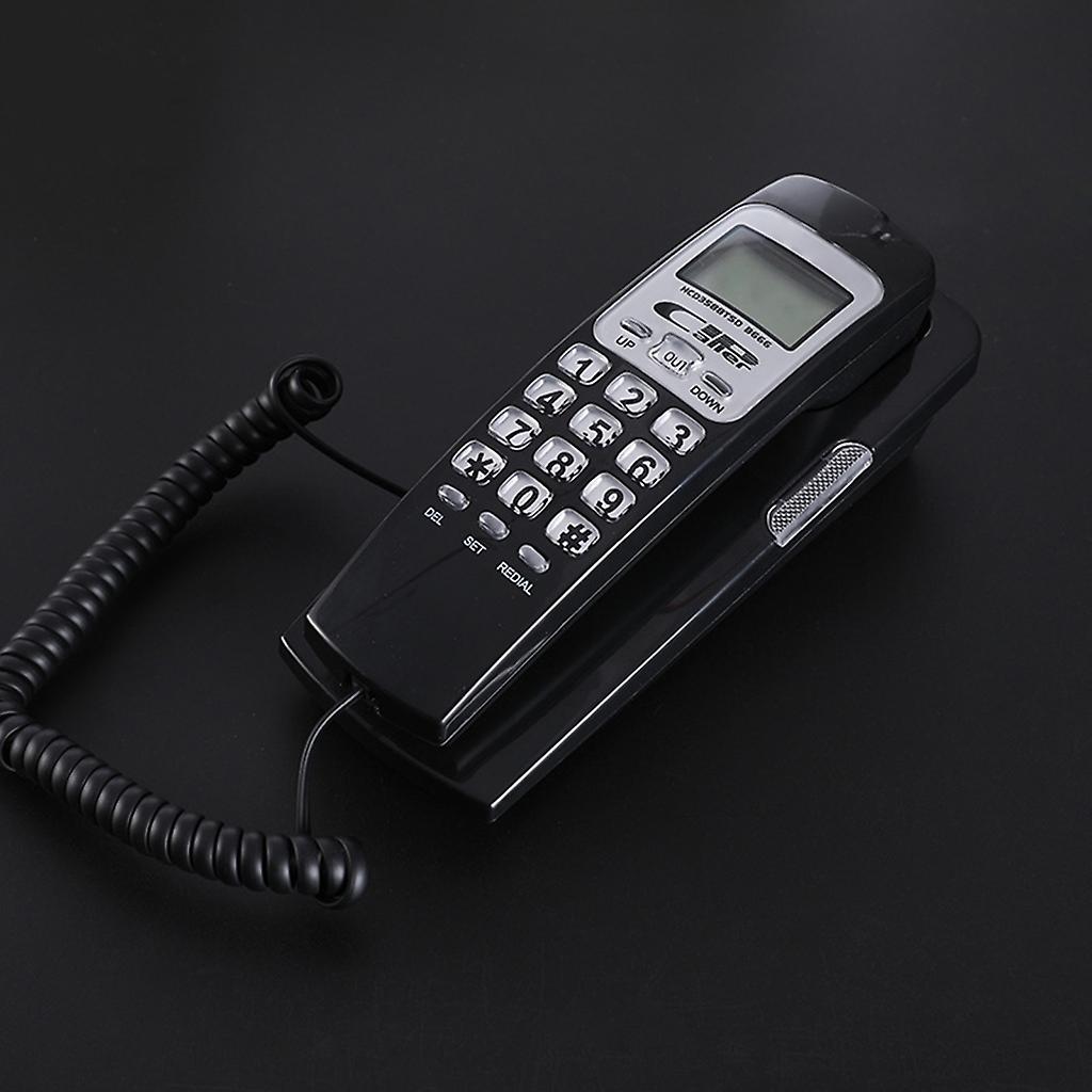 Small Corded Landline Phone with Flash Redialing and LCD Display Fixed ...