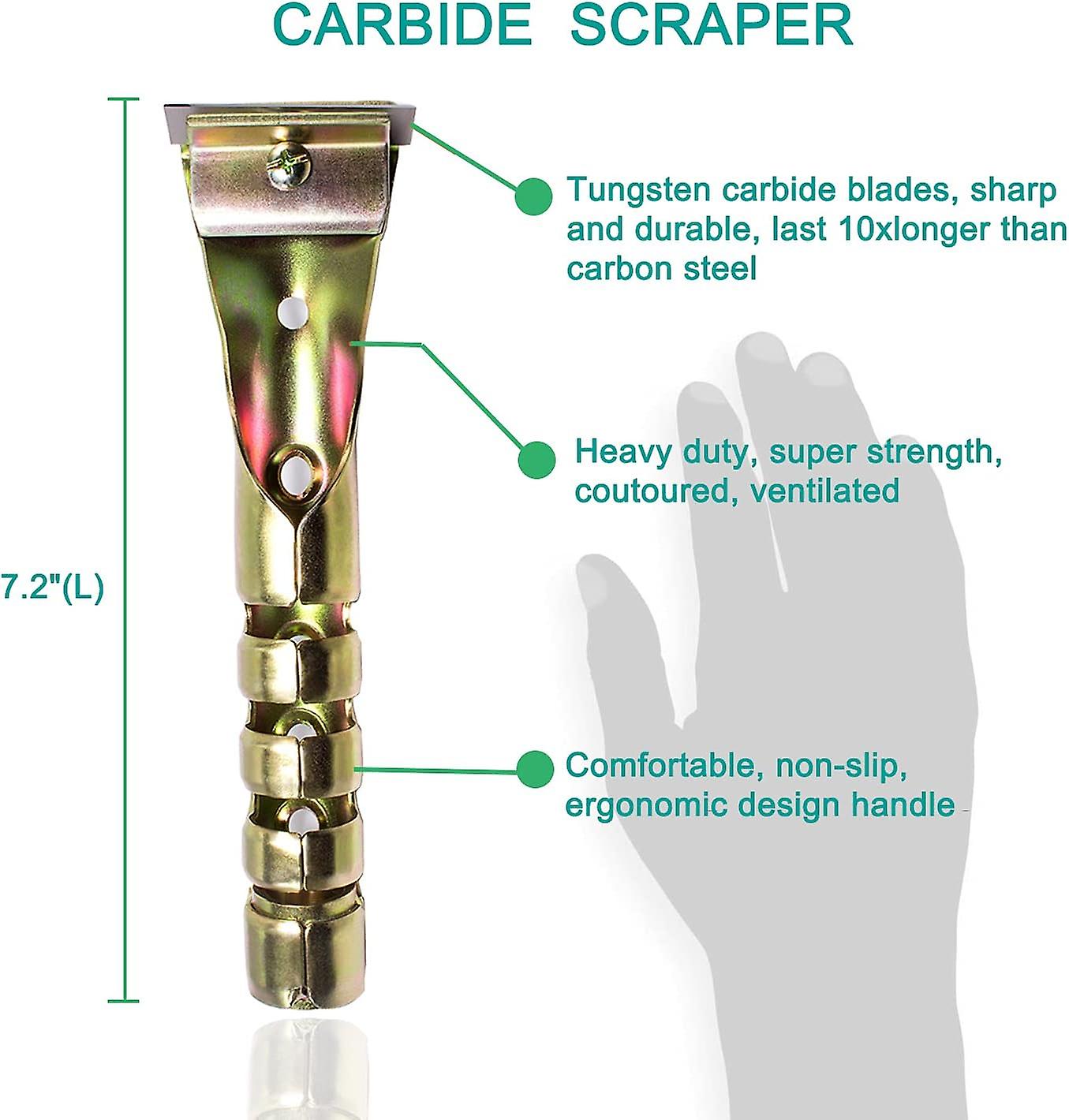 Premium Paint Scraper Heavy Duty 2" Carbide Blade General-purpose ...