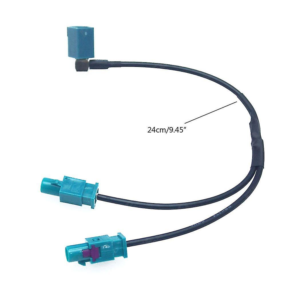 Dual-male Fakra Y-splitter To Female Fakra Antenna Adapter Cable For ...
