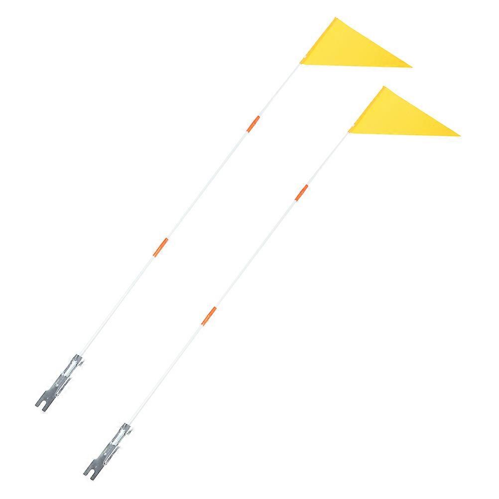 2Pcs Bicycle Safety Flags Bike Safety Triangular Flags Waterproof ...